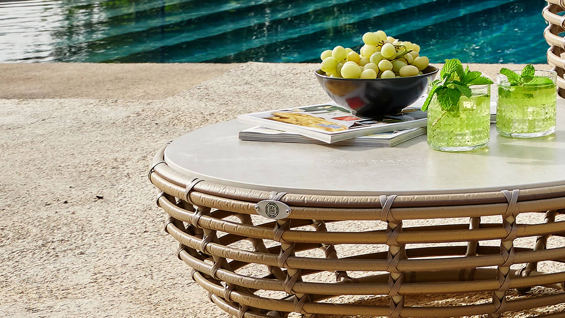 FABER AUXILIARY TABLE Ø73 - SKYLINE DESIGN - Premium Outdoor Furniture